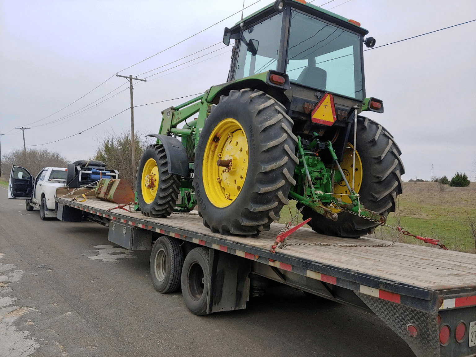 Transporting a John Deere 2950 Tractor with TractorTransport.com